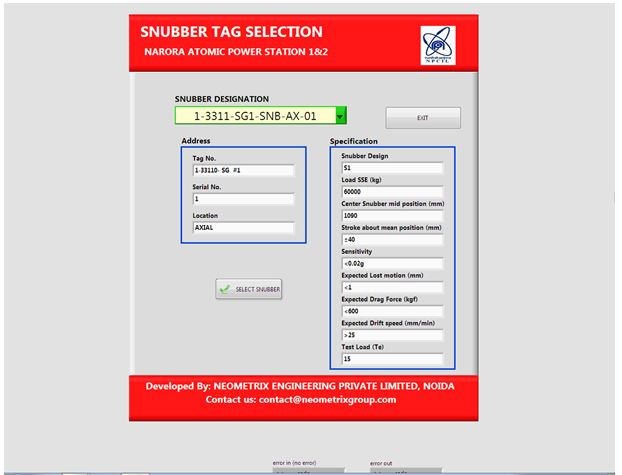 Hydraulic Snubber Test Bench